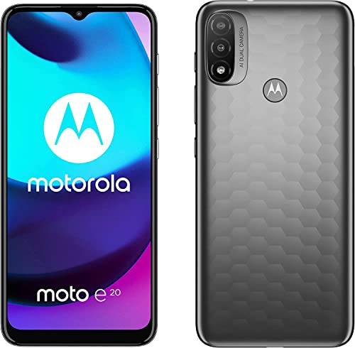 Motorola Moto e20 Dual-SIM 32GB ROM + 2GB RAM (GSM only | No CDMA) Factory Unlocked 4G/LTE Smartphone (Gray) - International Version