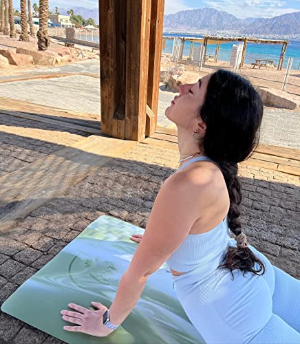 Lerne Non Slip Yoga Mat, Unbeatable Non Slip Performance, Eco Friendly for Hot Yoga, Free Carry Strap, Polyurethane (Mix)