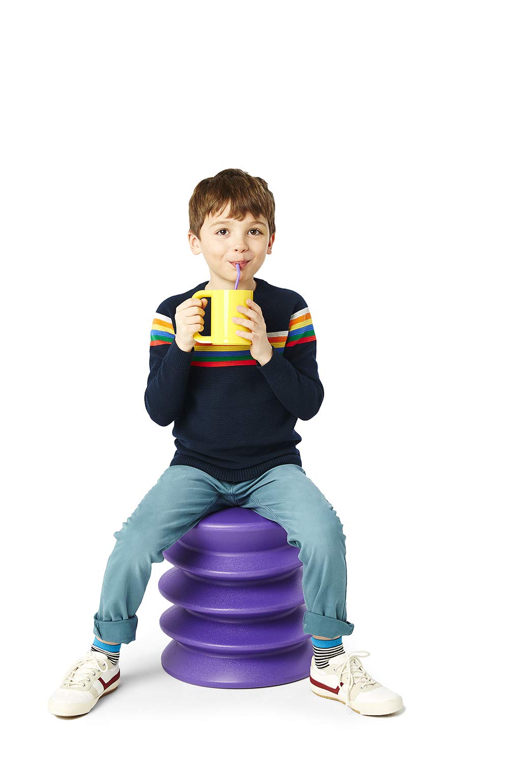 KidsErgo Ergonomic Stool for Active Sitting (Purple)