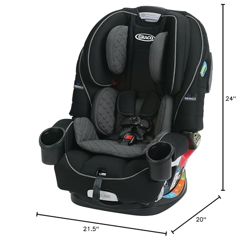 Graco 4Ever 4 in 1 Car Seat, Featuring TrueShield Side Impact Technology, Adjustable Harness System, Ideal for Newborns, Infants, Toddlers & Kids