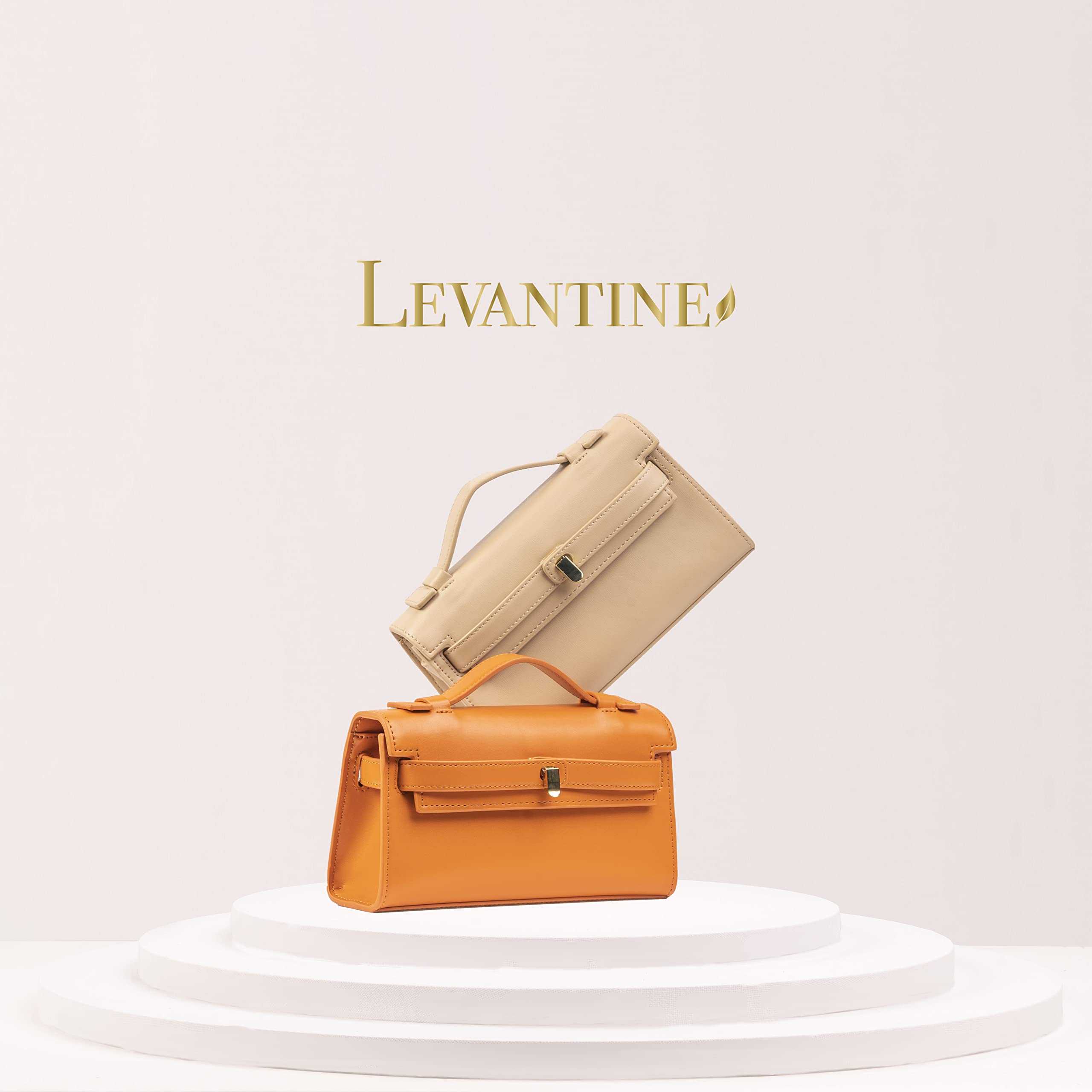 Levantine Women's KENDA Mini Flap Crossbody, Handbag, Top handle, mother's day gift (Caramel)