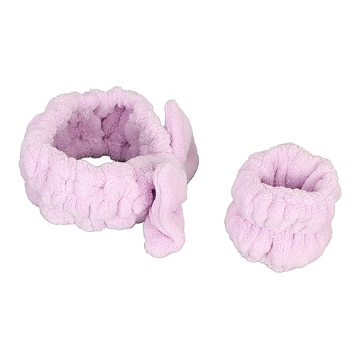 Head Wrap Set, Strong Water Absorption Spa Hair Wrap Set, Reusable Cute Multipurpose Easy Clean for Housework Makeup