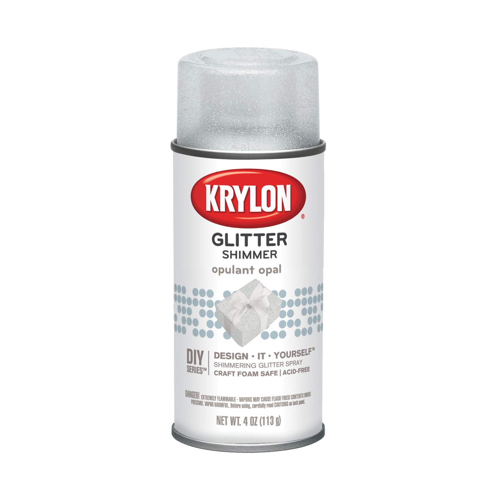 Krylon I00407000 Opulent Opal Glitter Shimmer Spray, 4 ounces