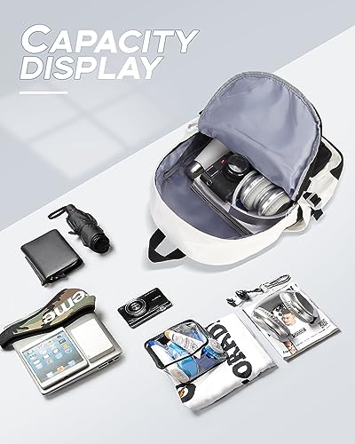 UPPACK Black small backpack for women aesthetic college backpack Bag travel bag Hiking Preppy Backpack for Men Lightweight Casual Daypack