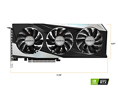 GIGABYTE GeForce RTX 3060 Ti Gaming OC 8G (REV2.0) Graphics Card, 3X WINDFORCE Fans, LHR, 8GB 256-bit GDDR6, GV-N306TGAMING OC-8GD REV2.0 Video Card
