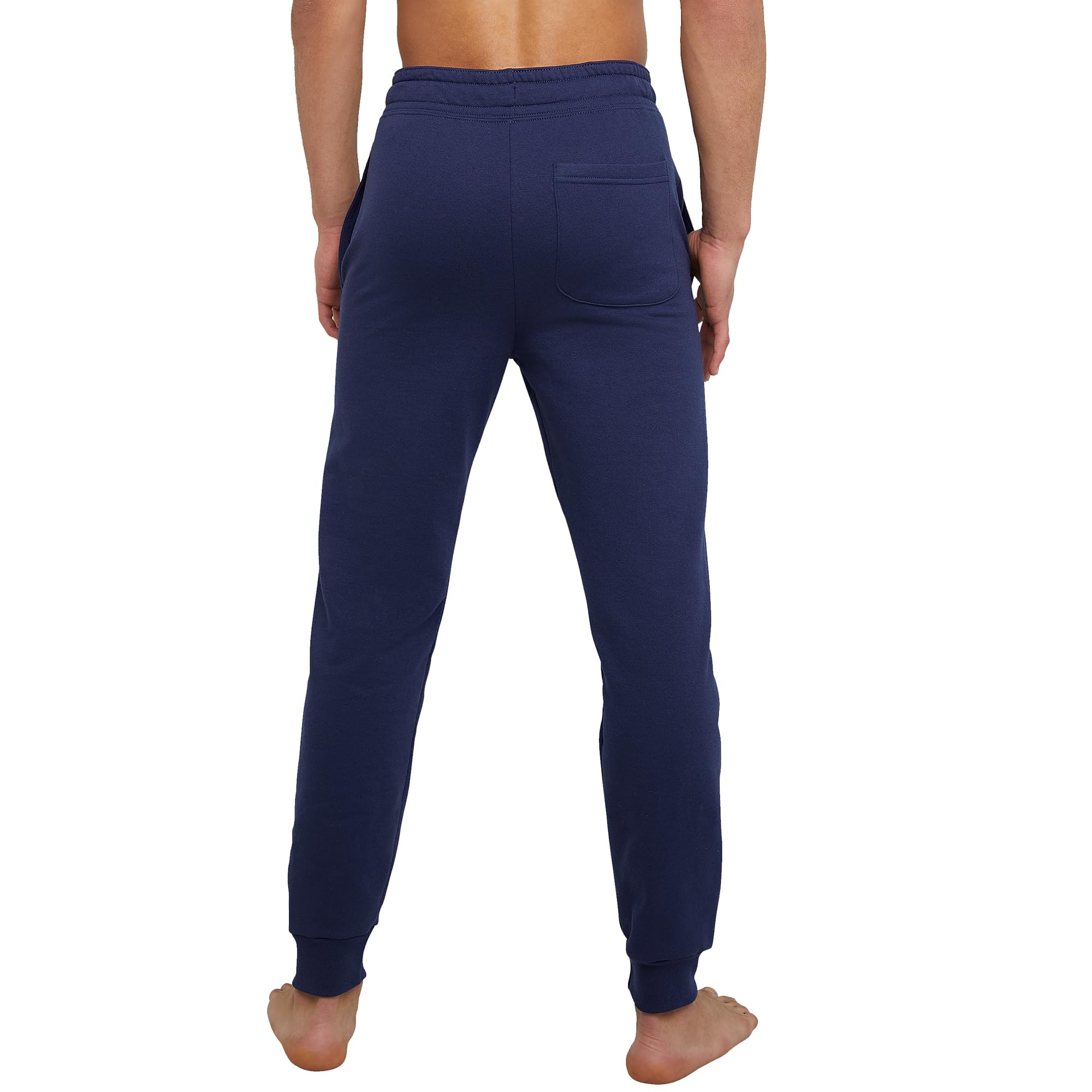 Hanes Men's Jogger Sweatpant with Pockets, Navy, Large