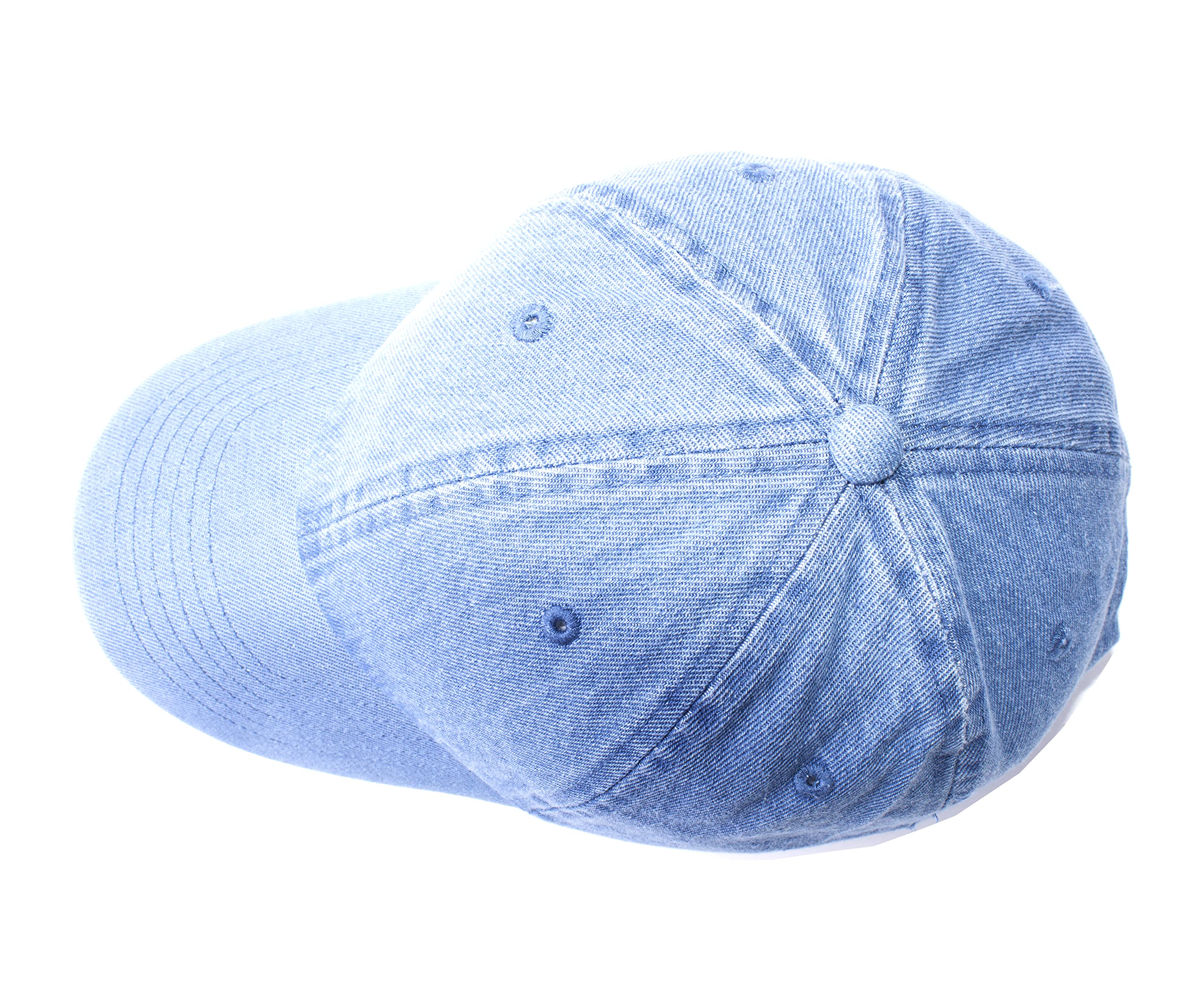 Jean Soft Comfort Casual Everyday Baseball Cap Women Surf Hat for Men Vintage Everyday Wear Low Crown Hat.(Surf Blue)