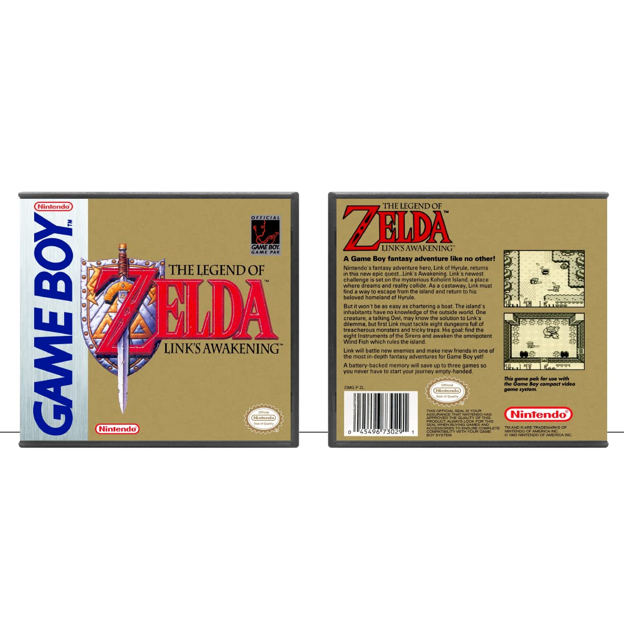 Legend of Zelda: Link's Awakening, The | (GB) Game Boy - Game Case Only - No Game