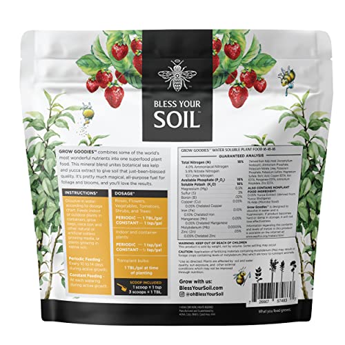 Indoor Outdoor Fertilizer Bundle, 2 Products, Container Plants, Gardens, & Flowers, Water Soluble Plant Foods