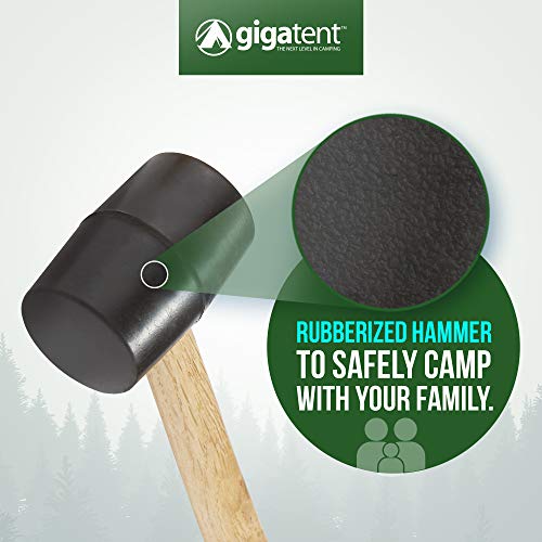 GigaTent 10-Piece Camping Stake Set - Complete Lightweight Tent Setup with Portable Bag - Essential Gear for Outdoor & Hiking