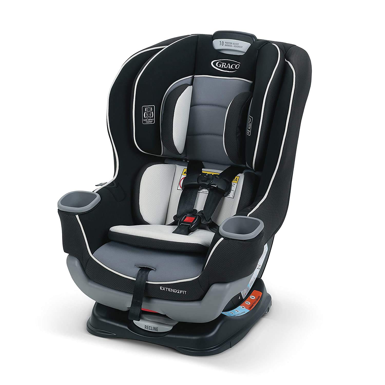 Graco 4Ever DLX 4 in 1 Car Seat and Graco Extend2Fit Convertible Car Seat Bundle