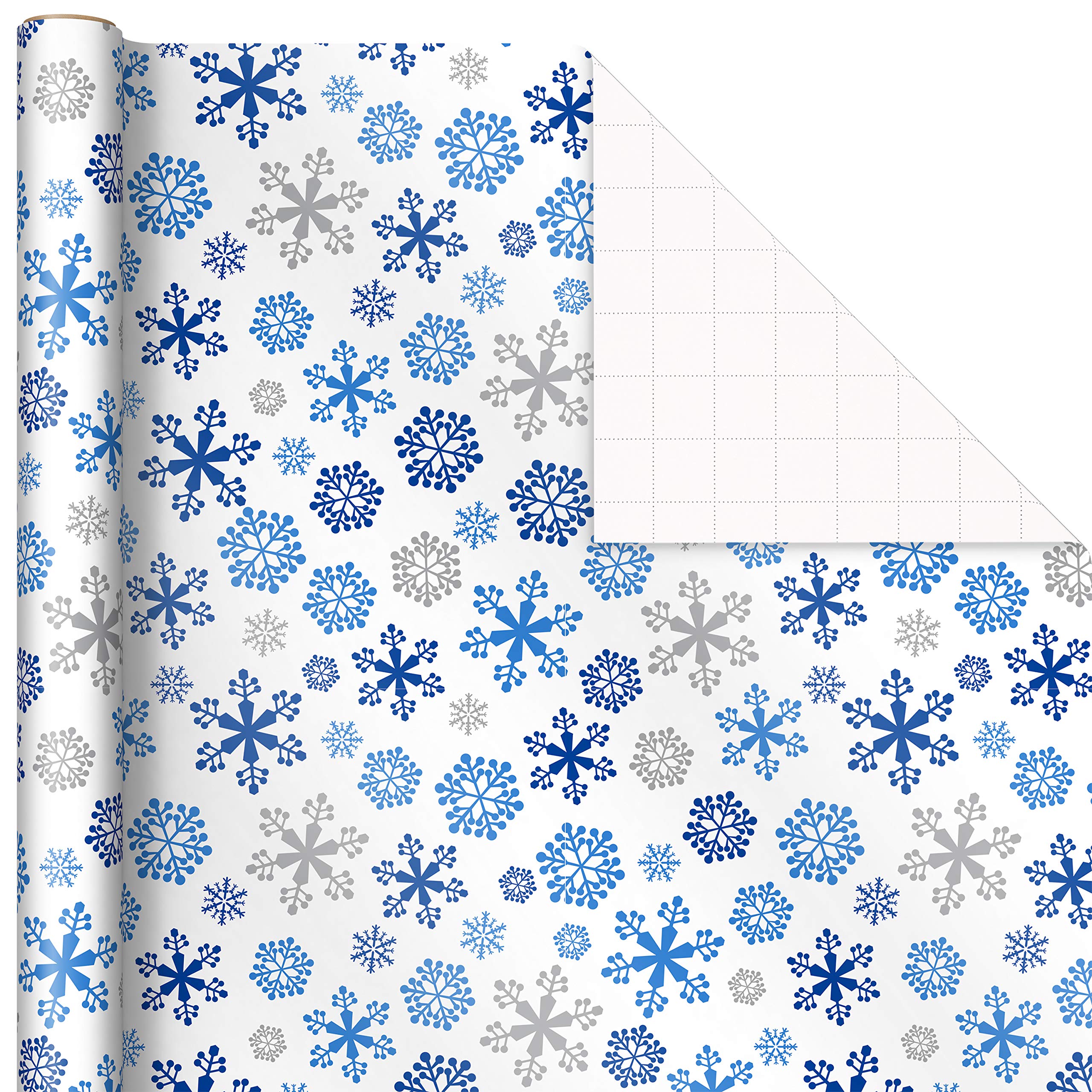Hallmark Image Arts Christmas Wrapping Paper with Cut Lines on Reverse, Festive Fun (Pack of 4, 120 sq. ft. ttl)