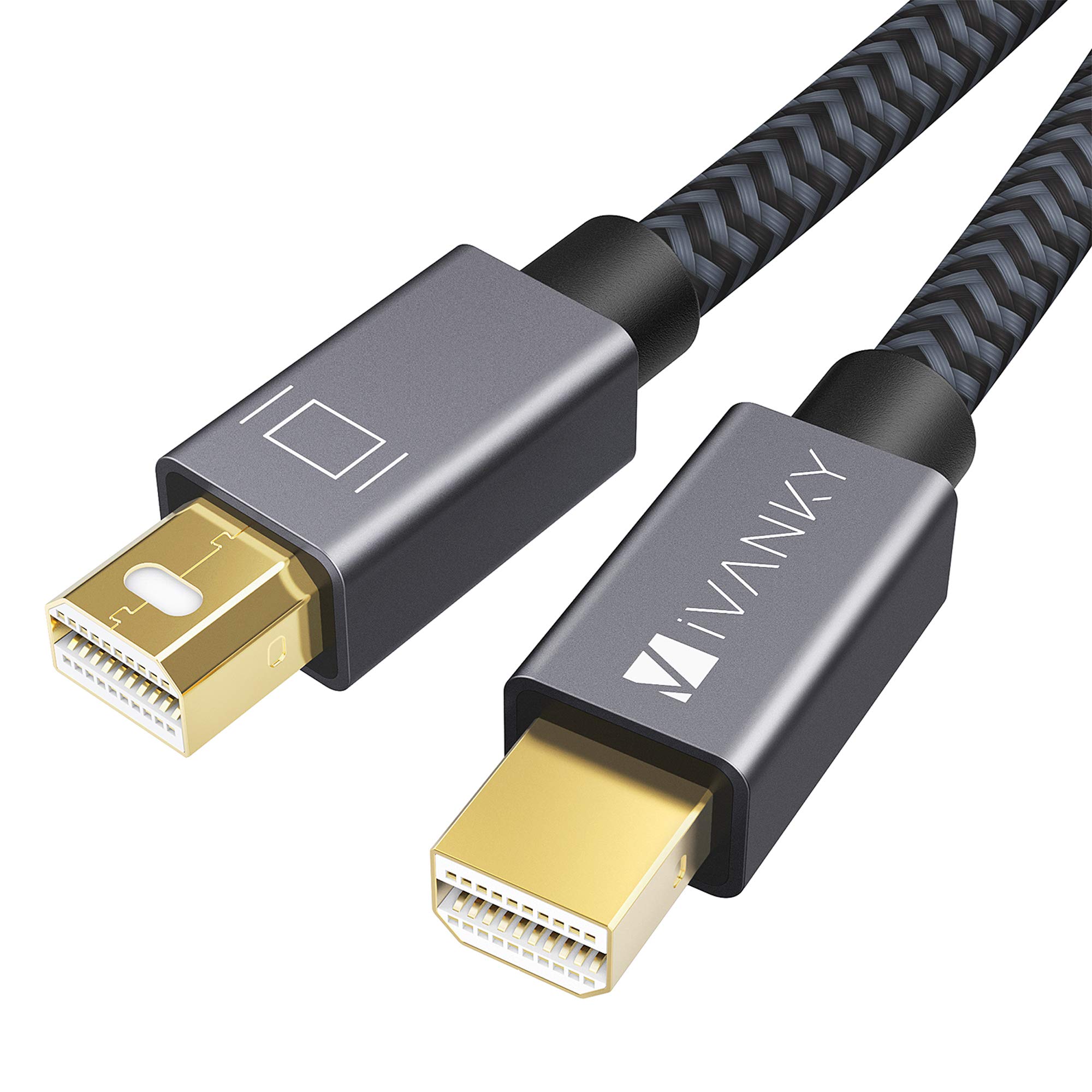 IVANKY Mini DisplayPort to Mini DisplayPort Cable, and Uni-Directional DisplayPort to HDMI Cable 6.6ft
