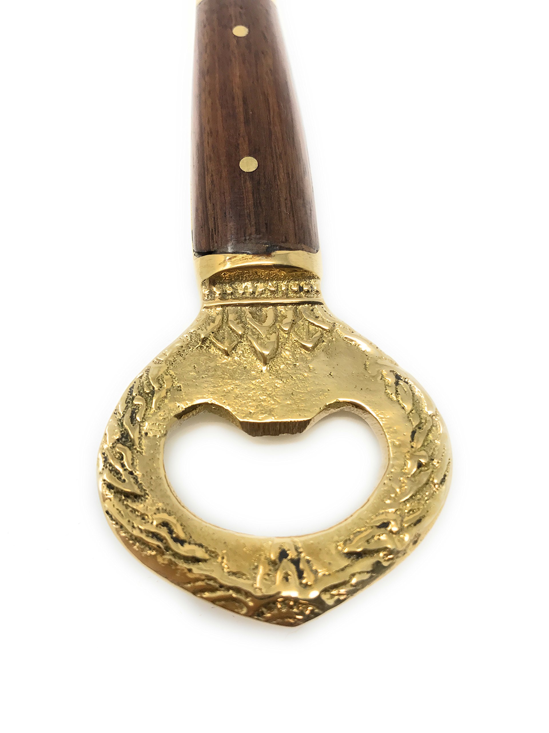 Madison Bay Company Polished Brass Ice Pick, Hammer and Bottle Opener, 3 In 1 Bar Tool, 7.25 Inches Long