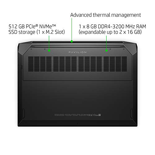 HP Pavilion Gaming 15 Laptop, NVIDIA GeForce GTX 1650, AMD Ryzen 5 4600H, 8GB DDR4 RAM, 512 GB PCIe NVMe SSD, 15.6" Full HD, Windows 10 Home, Backlit Keyboard (15-ec1010nr, 2020 Model)