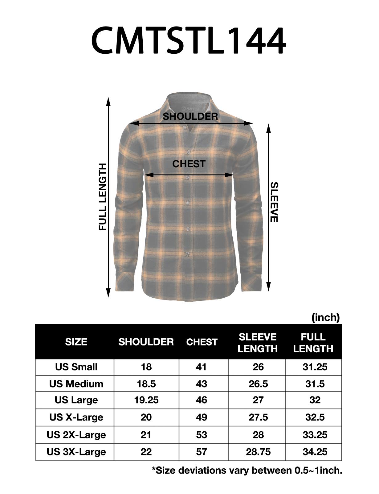 H2H Mens Casual Slim Fit Check Patterned Shirts Long Sleeve REDBLACK US S/ASIA M (CMTSTL144)