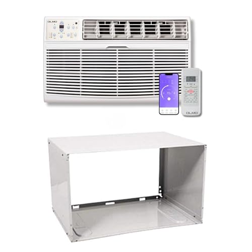 OLMO 8,000 btu 115V Through-the-Wall Air Conditioner with Remote Control and built in Smart Kit, (Heating and Cooling) (R32 Refrigerant) Wall Sleeve Included…