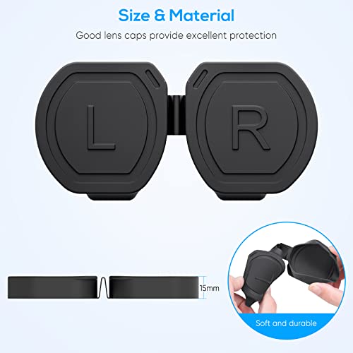 Lens Protector Cover for PS VR2, 2-Pack Silicone Protective Cap for PlayStation VR2 Glasses, Easy to Wash and Air Dry, Dustproof, Anti-Scratch & Anti-Grease, Light Accessories for PlayStation VR2 Lens