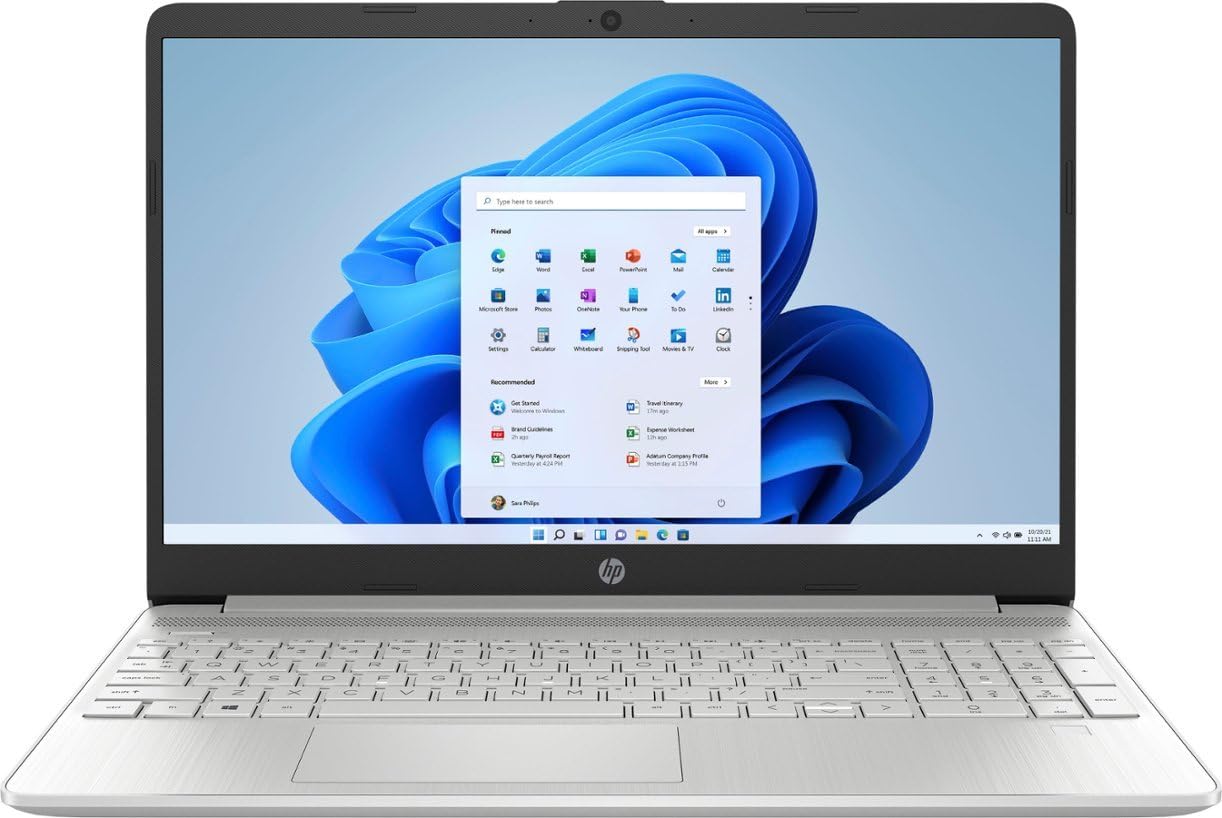 HP 15-DY500 Laptop 2023 New, 15.6" 1366x768 Touchscreen, Intel i3-1215U 6-Core, UHD Graphics, 64GB DDR4, 4TB SSD, Wi-Fi 5, Card Reader, Win10 Pro, COU 32GB USB