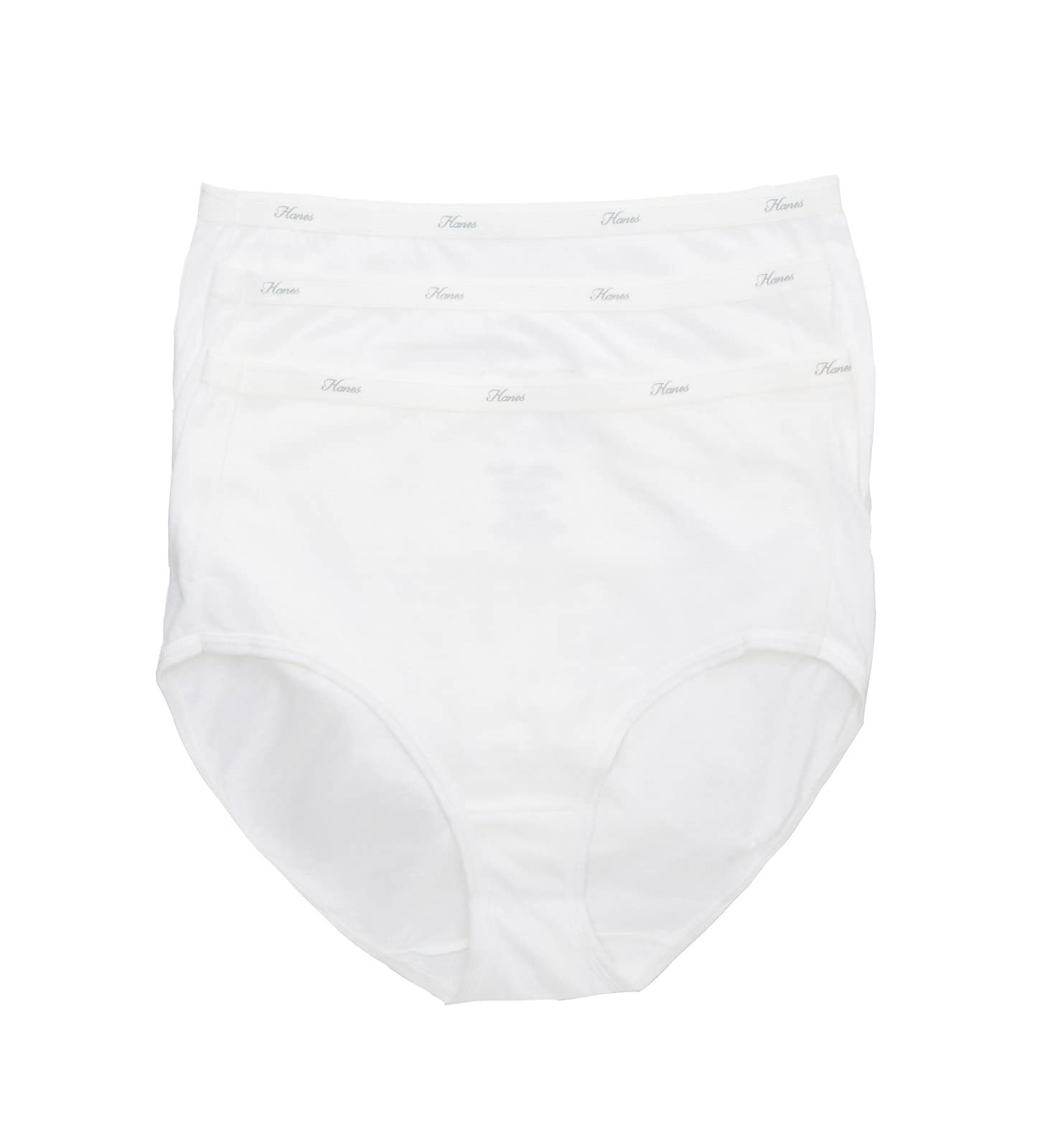 Hanes womens Cotton briefs underwear, 3 Pack - Brief White, 9 US