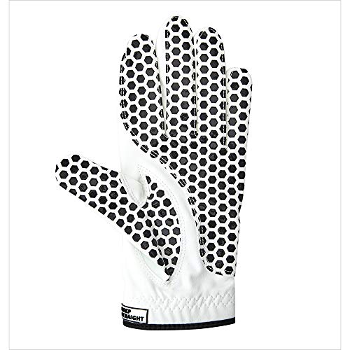 GOLFSKIN Golf Gloves for Men Black Honey Comb Design (X-Small)