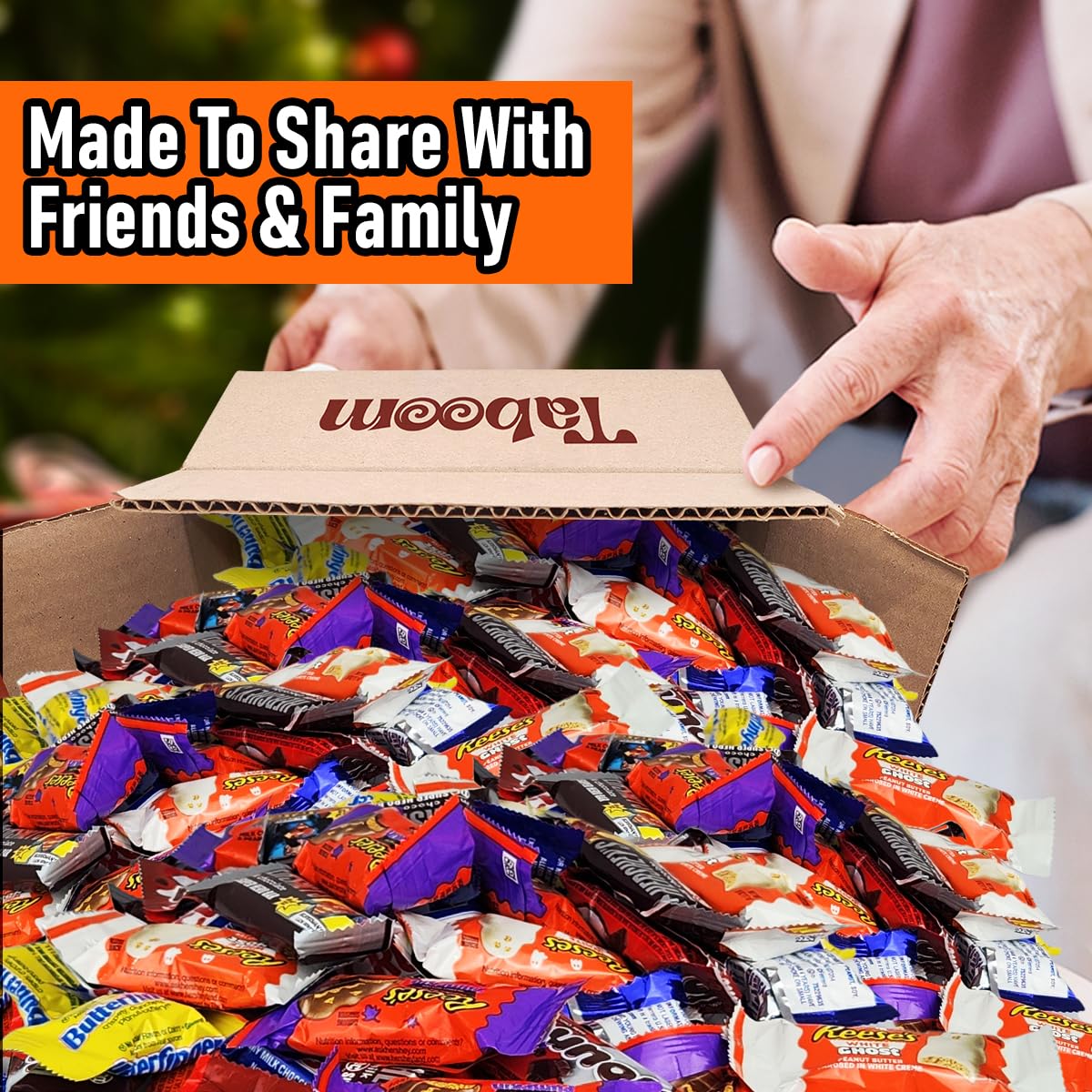 Halloween Chocolate, assorted Halloween Candy Individually Wrapped: Variety Pack With Hershey's Bars, Reese'sPumpkins, Mounds, Reese'sGhosts And More, 5 Pound