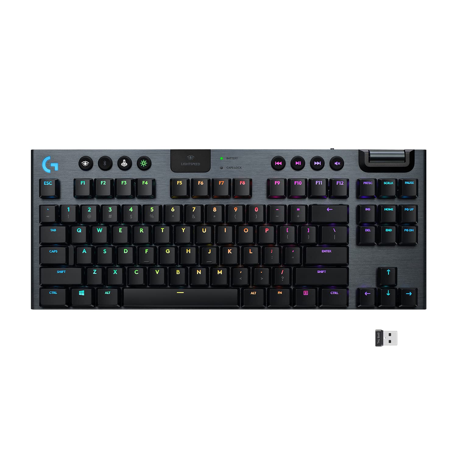 Logitech G915 TKL Tenkeyless Lightspeed Wireless RGB Mechanical Gaming Keyboard, Low Profile Switch Options, Lightsync RGB - Tactile & Pro Wireless Gaming Mouse with Esports Grade Performance
