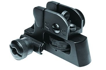 Green Blob Outdoors Match Grade Detachable Rear Sight with Full Range Windage and Elevation Adjustment, Matte Black