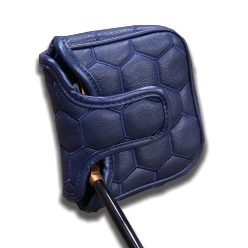 GOLTERS Golf Club Covers Mallet Putter Cover Magnetic Headcover Leather Magnetic Closure for Scotty Cameron Odyssey Taylormade Ping Golf Gift for Men Women Golfer