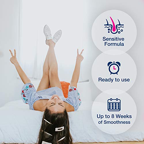 VEET Wax Strips Hair Removal Kit for Face, Underarms, Bikini, Dermatologically Tested, 20ct Wax Strips, 2 Sizes with Shea Butter & 4ct Wipes for At Home Waxing