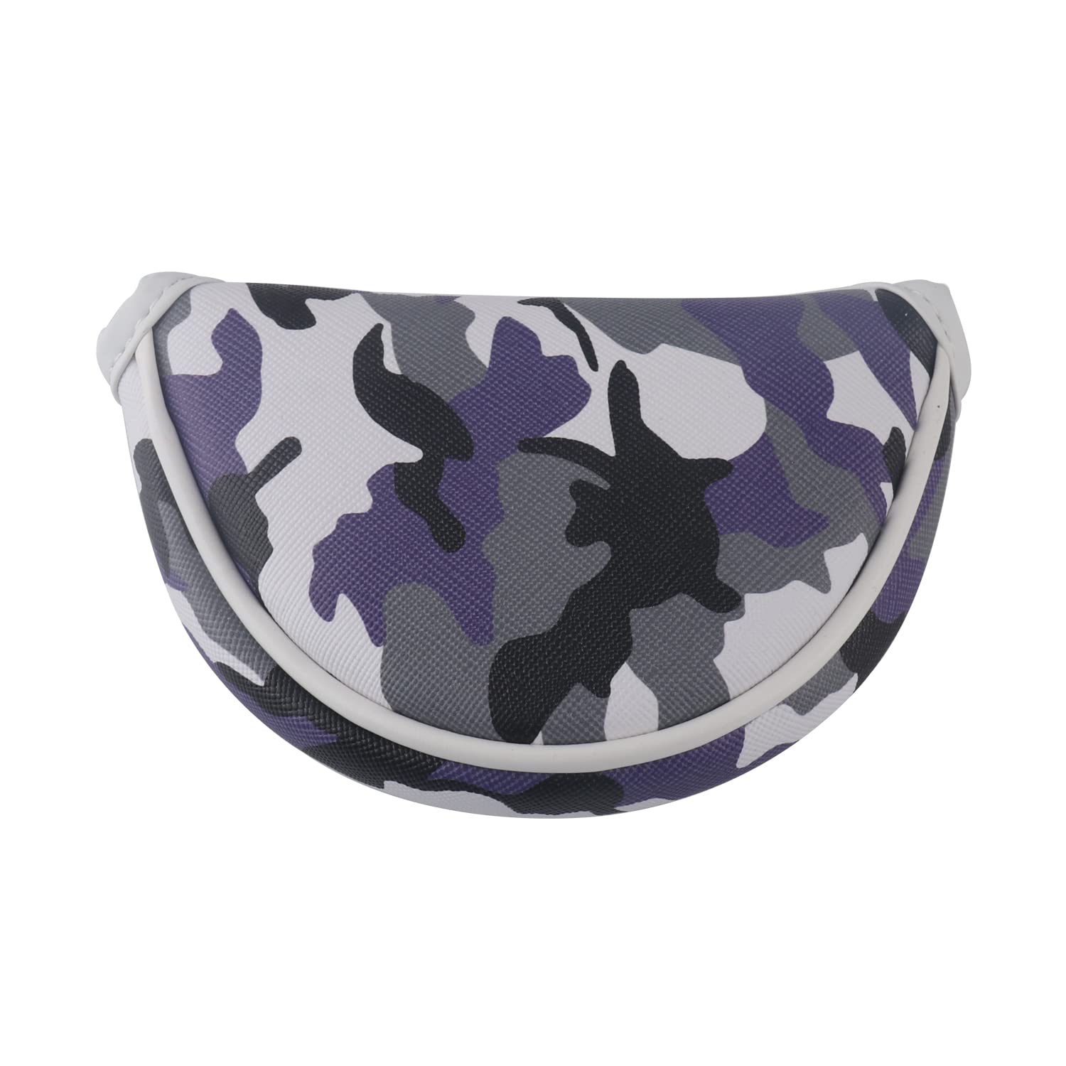 HISTAR Golf Small Mallet Putter Cover with Magnetic Closure for Scotty Cameron (Camouflage Purple)