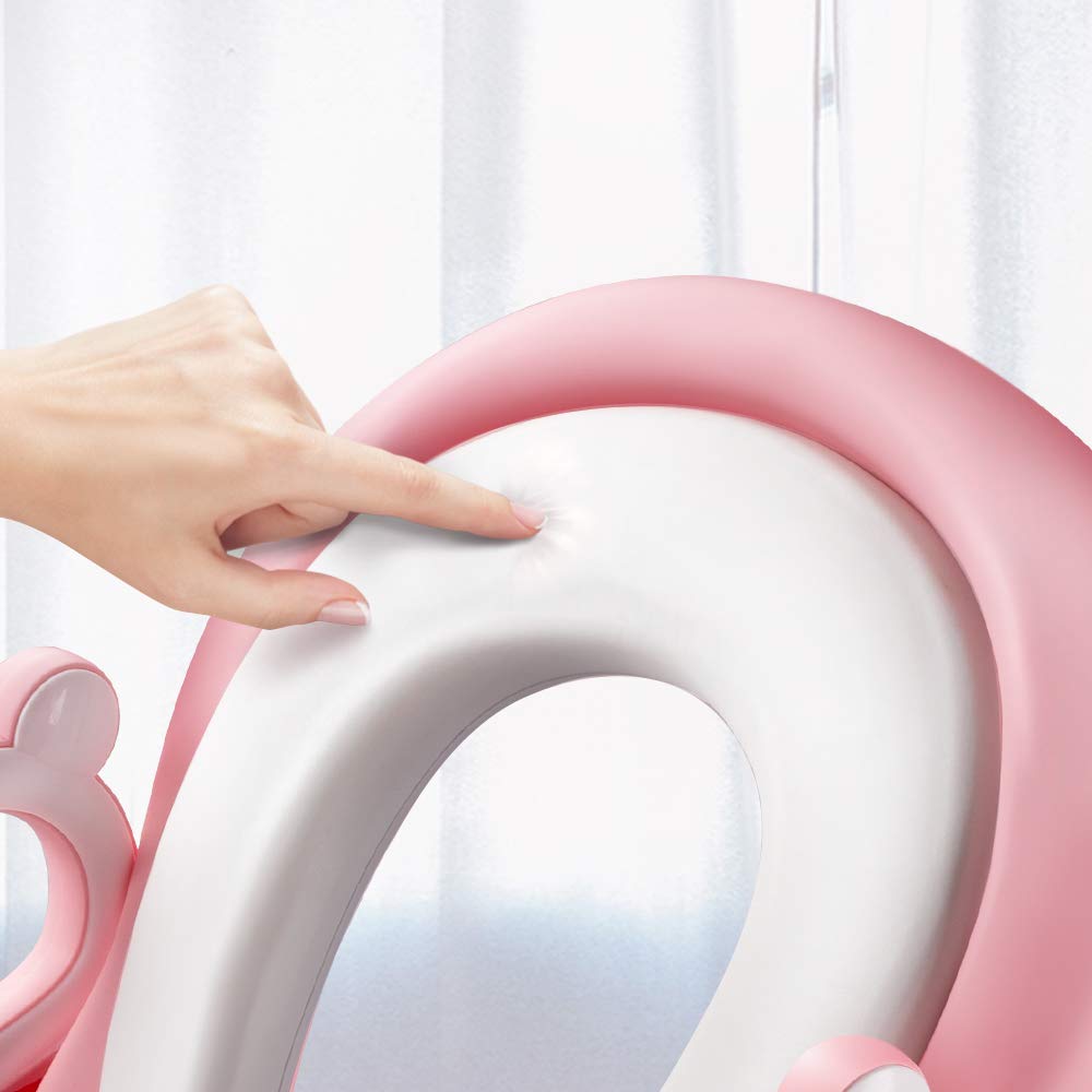 GrowthPic Soft Cushion Padded Seat Potty Training Ladder (GrowthPic, White)