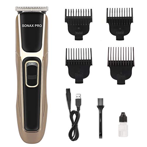 Hair Clippers for Men Professional Cordless Electric Clipper Haircut Beard Hair Trimmer Kit USB Rechargeable Head Shaver Self-Sharpening