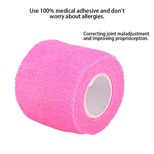 Health Care, Sponge Comfortable Elastic Bandage, 10pcs Waterproof Correct Joints for Prevent Sports Injuries(Pink, 5cmx4.5m)
