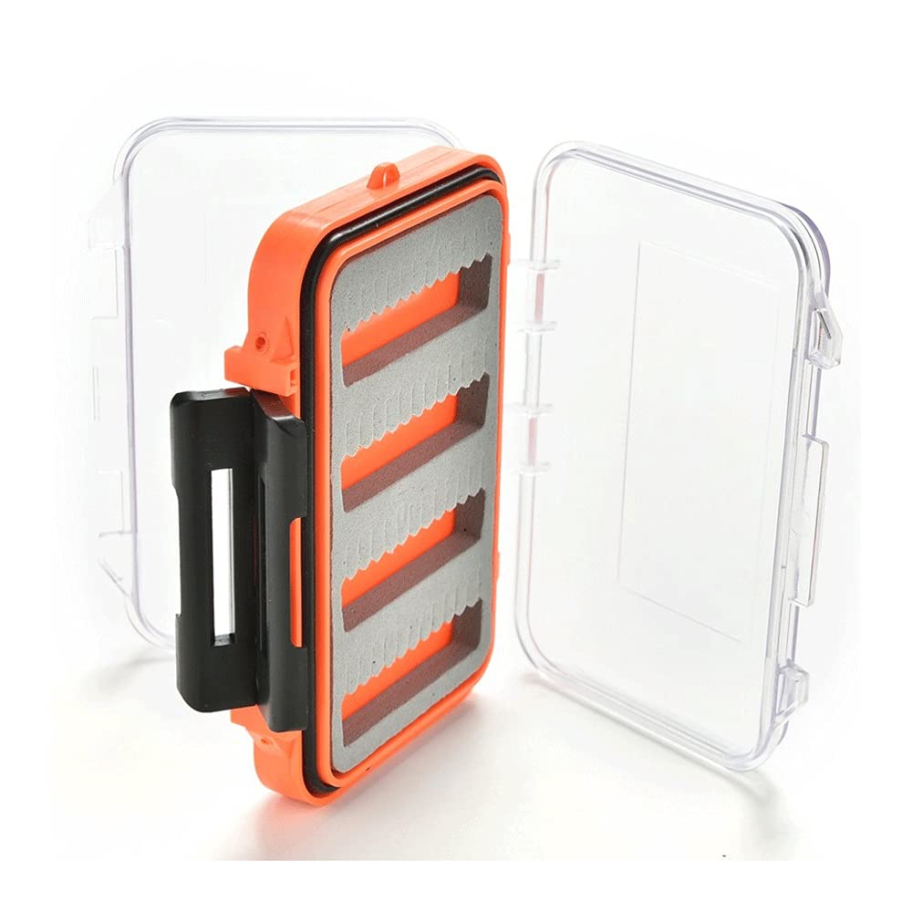 LMMDDP 1 Piece Double-sided Waterproof Pocket Fishing Tackle Box Sliding Foam Fishing Accessory Box