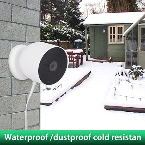UYODM Power Cable Compatible with Google Nest Cam Outdoor or Indoor, Battery - 25 ft/7.5m Weatherproof Charging Cable Power Your Nest Cam (Battery) Continuously - White