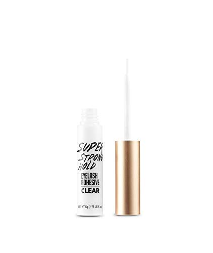 i-Envy by KISS Super Strong Hold Eyelash Adhesive, Waterproof Long-Lasting Strip Lash Glue, Natural-Looking Allergy & Latex Free with Brush Applicator (Clear&Black, Combo Pack)