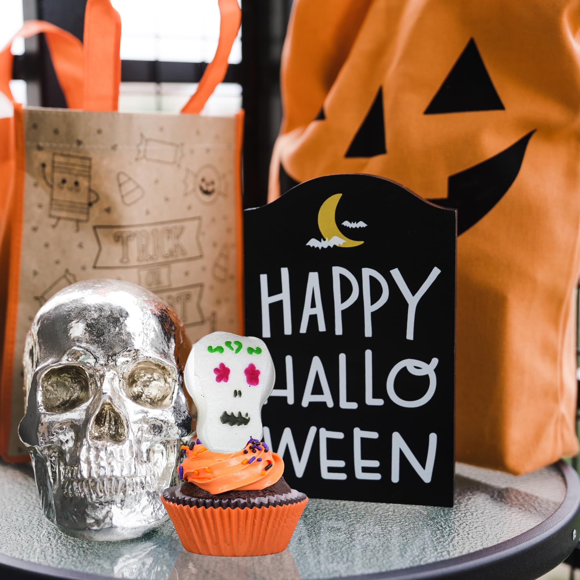 Halloween Peeps Marshmallow Candy, Day of the Dead Party Favors or Baking Decoration, 3 Pack, 9 Pieces (Sugar Skulls) (3 Ounces)