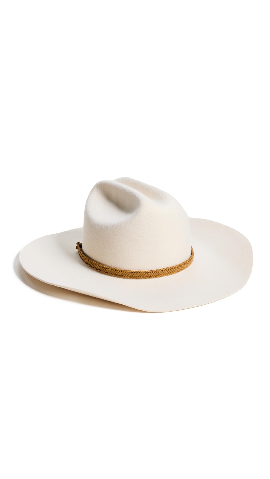 Lack of Color Women's The Ridge Felt Hat, Ivory, White, Off White, S