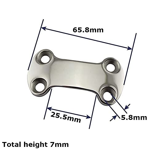LMMDDP 25mm Stainless Steel Marine Boat Belt Cam buckle Plate 1" Durable SS304 Strap Fixing Cam Buckle 5pcs pack for yacht accessories