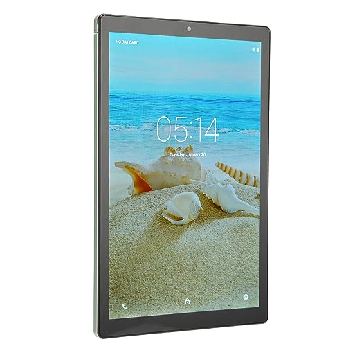 HEEPDD 10in Tablet, 2.4G 5G Dual Band WiFi 4GB 64GB 8 Core CPU Tablet PC for Android System Green for Entertainment for Students (US Plug)
