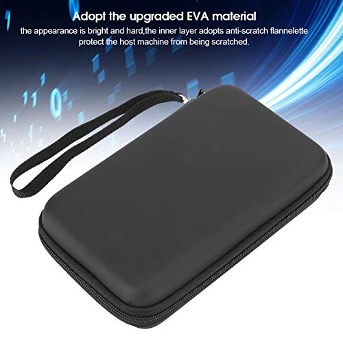 Jopwkuin Resist Impact Protective Bag Internal Double‑Layer Nylon Protective Hard Bag,for Game Player,for Game Storage,for Game Lover(Black)