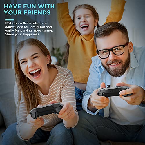 Hongyada Kyadeys Pro Gaming Controller, Wireless Controller with Dual Vibration Game Joystick Game Console, LED Lights, Built-in Speaker,3.5mm Audio Jack Plug & Play Video Games