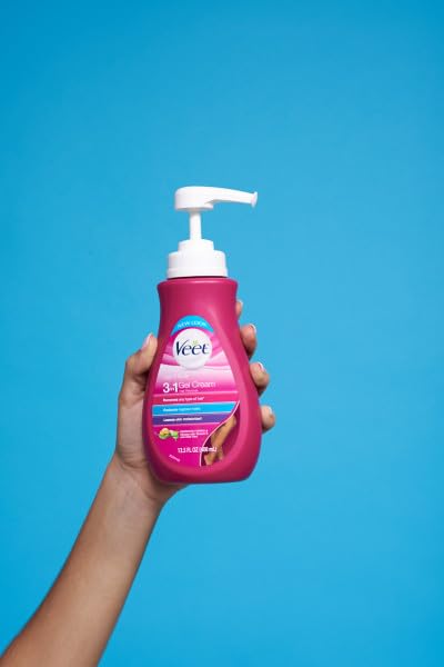 Hair Removal Cream – VEET Silk and Fresh Technology Legs & Body Gel Cream Hair Remover, Sensitive Formula with Aloe Vera and Vitamin E, Pump Bottle, 13.5 Fl Oz (Pack of 2)
