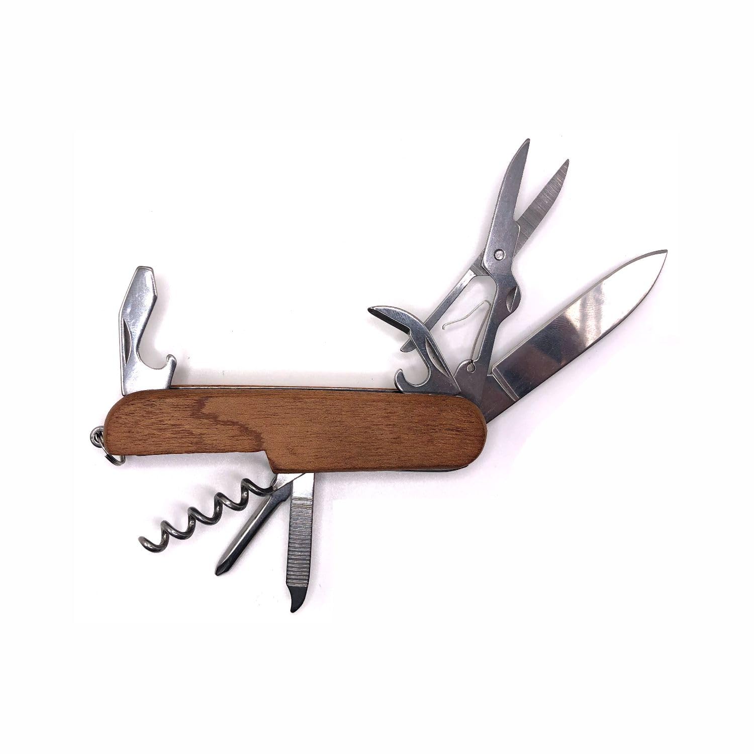 Grandpa Gifts Best PawPaw Ever Wooden 8-Function Multi-Tool Pocket Knife Laser Engraved Dark Wood Folding Knife Fathers Day, Christmas