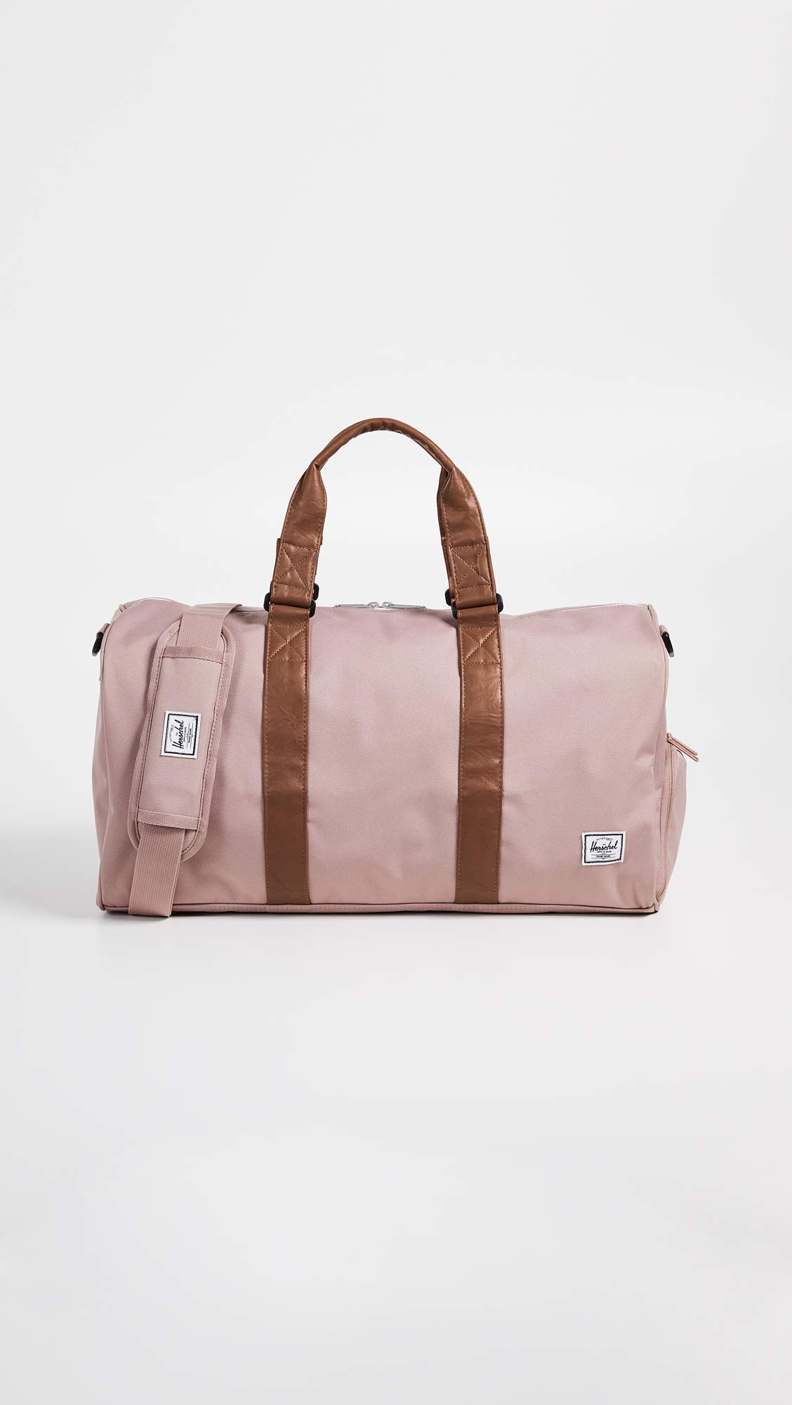 Herschel Novel Duffel Bag, Ash Rose/Tan Synthetic Leather, Mid-Volume 33.0L,10351-02077-OS