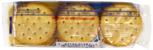 Lance Toasty Crackers, Real Peanut Butter, 51.5 Ounce (Pack of 40)