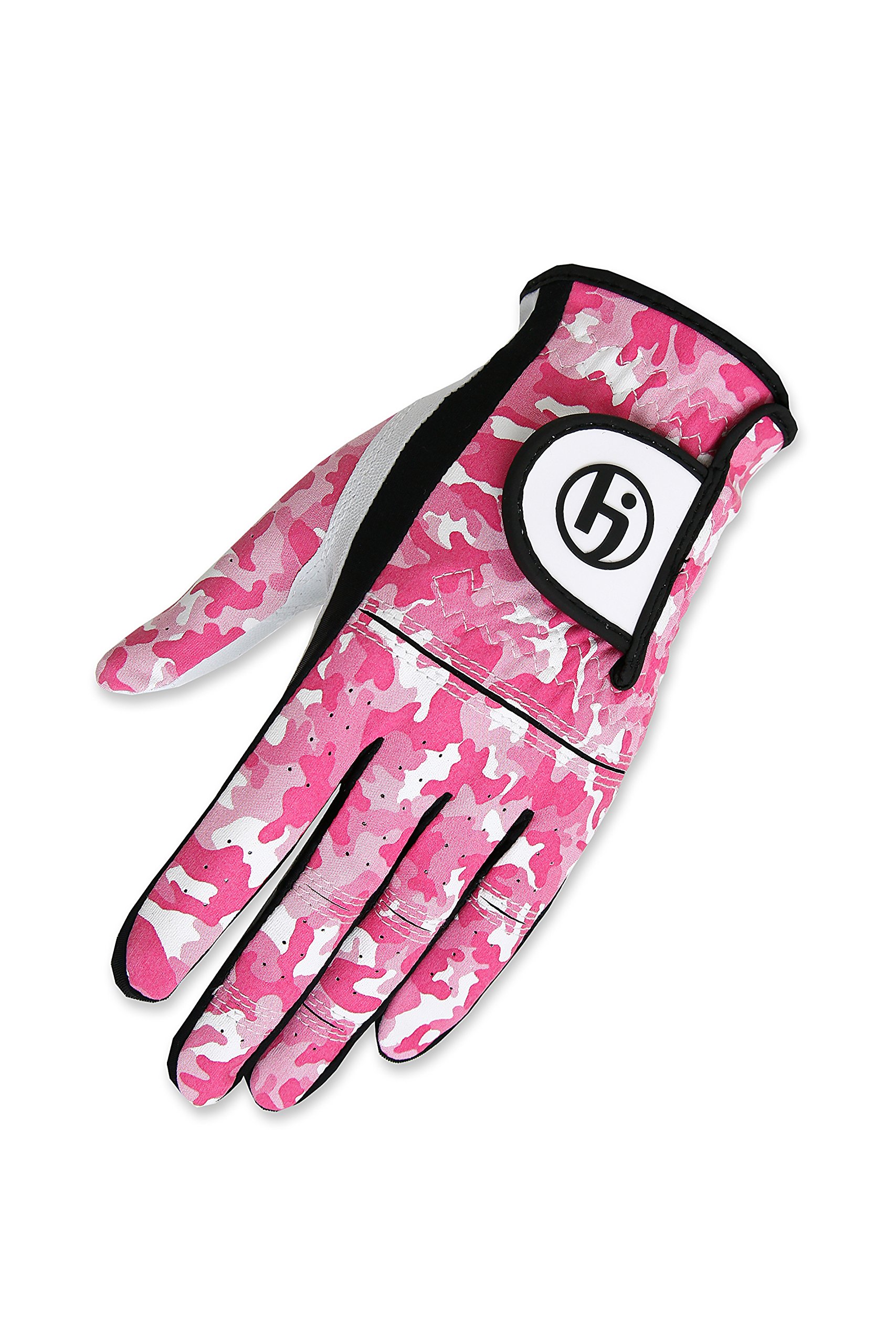 HJ Glove Youth Future Master Golf Glove, Pink Camo, X-Small, Right Hand