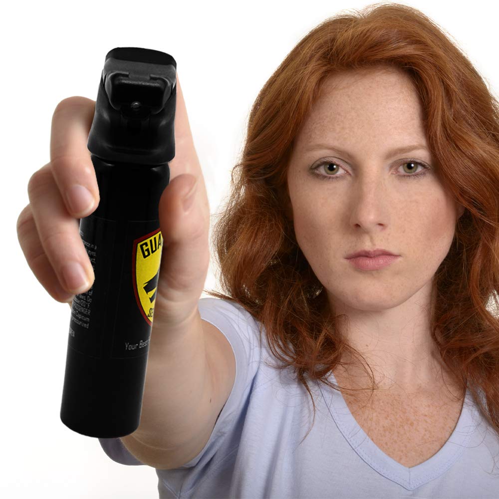 Guard Dog Security Self Defense Pepper Spray - Built-in LED Light β Safety Flip Top Pepper Spray 4 oz