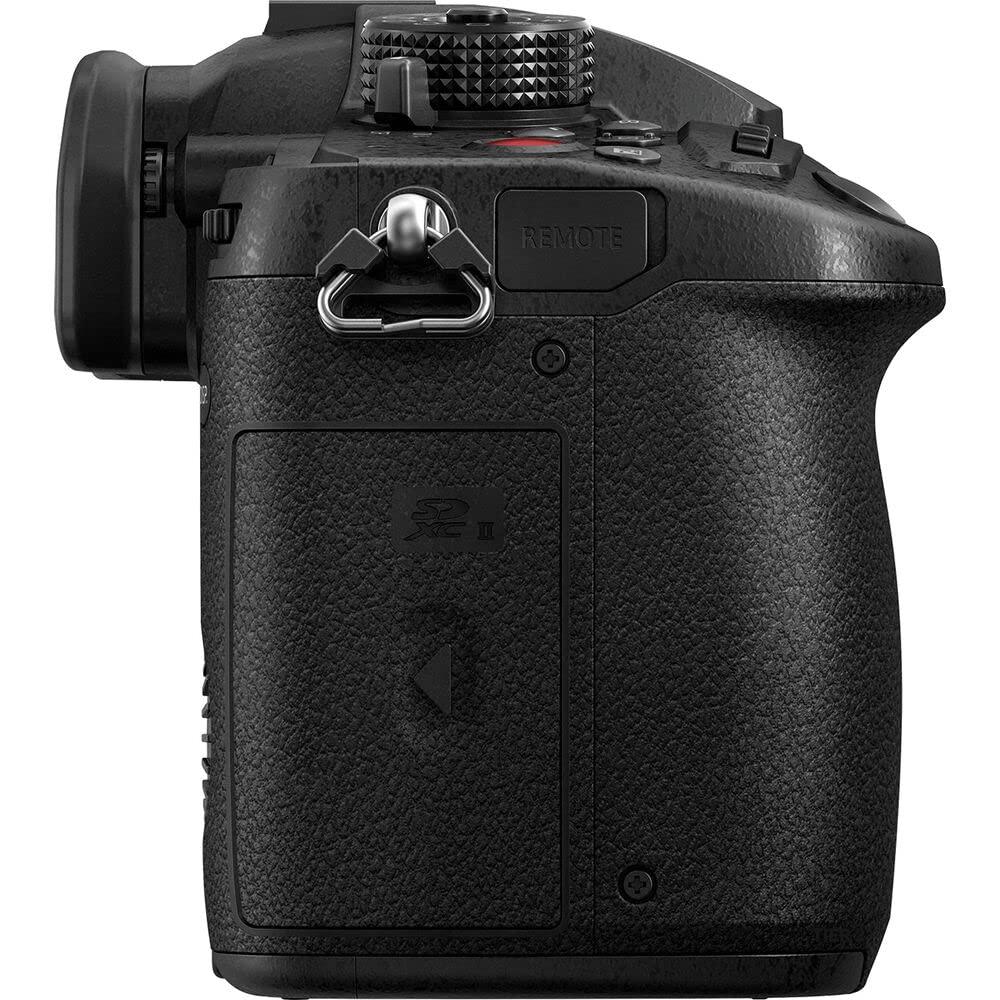 Panasonic Lumix GH5 II Mirrorless Camera with 12-60mm Lens (DC-GH5M2LK) + Sony 64GB Tough SD Card + Card Reader + Case + Flex Tripod + Hand Strap + Memory Wallet + Cap Keeper + Cleaning Kit (Renewed)
